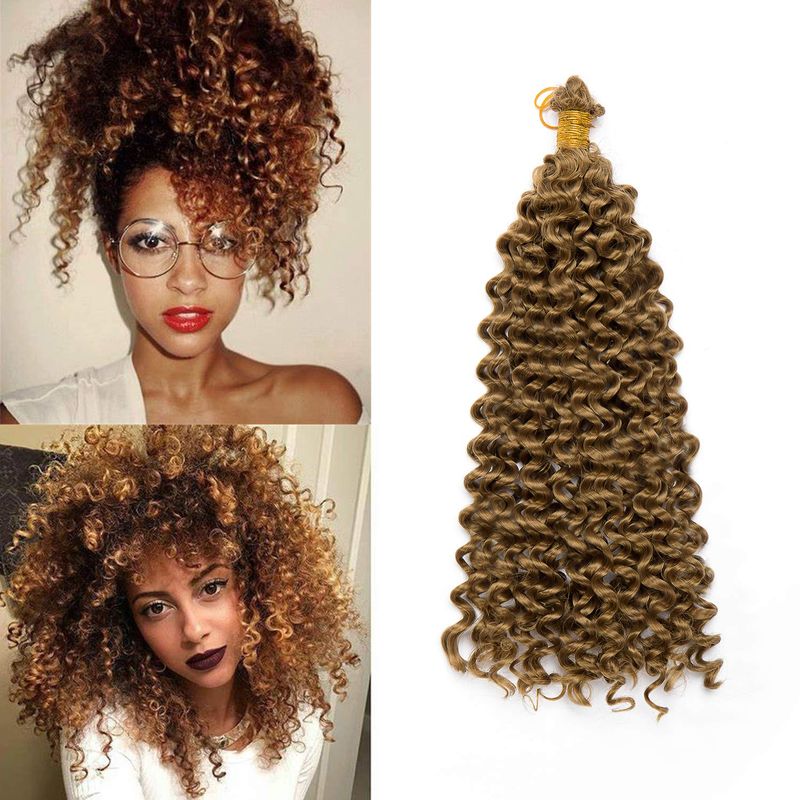 Afro Braiding Hair Water Wave Marlybob Crochet Hair Curly Braids ...