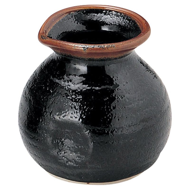 Japanese Pottery Open Yuzu Tenmoku Ichigai Soba Tokuri [2.2 x 3.1 ...