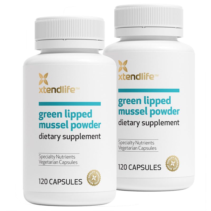 Xtendlife Green Lipped Mussel Powder - 2400mg Supplement with Omega-3 ...