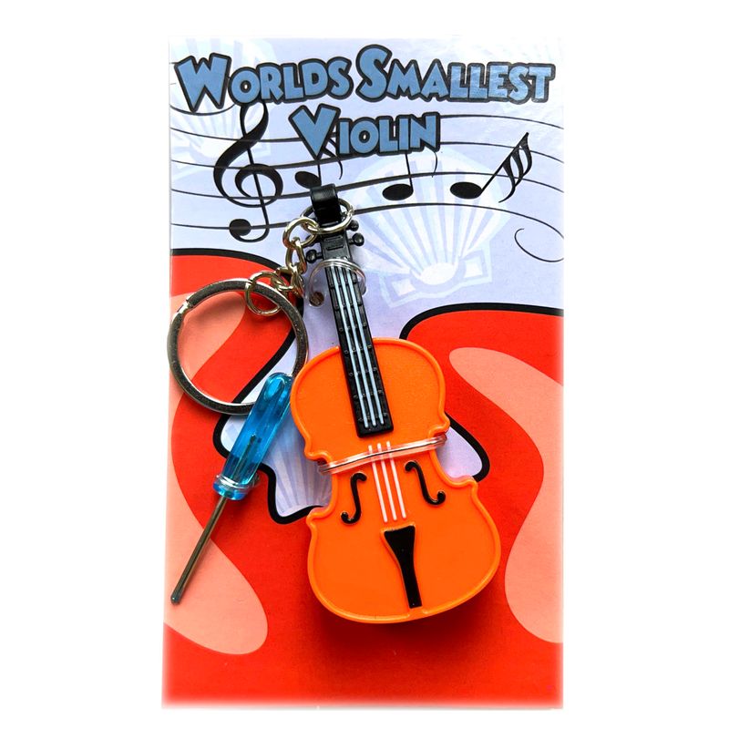Munnygrubbers - Original World's Smallest Violin Toy Keychain with ...