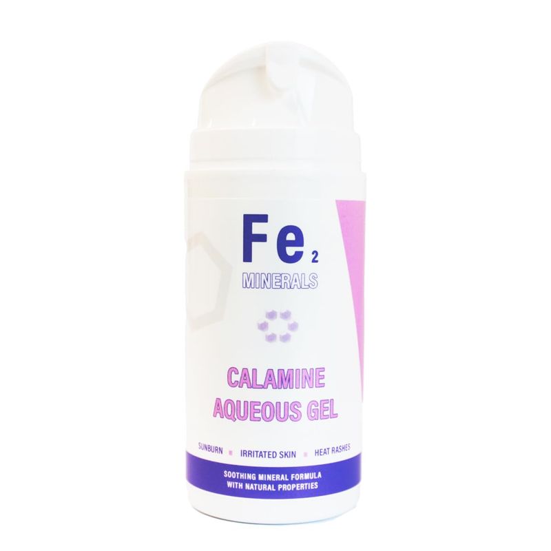 Calamine, Zinc Oxide and Rosewater Gel for Sunburn Relief, Heat Rashes ...