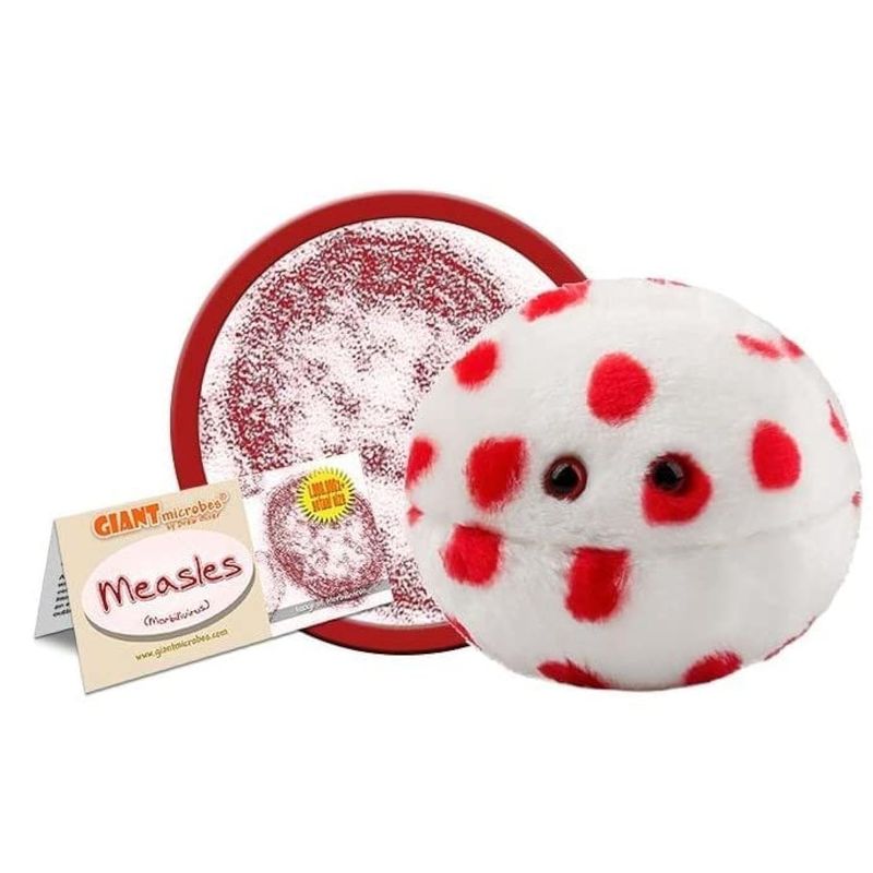 GIANTmicrobes Measles Plush – Learn about Vaccines and Microbes with ...
