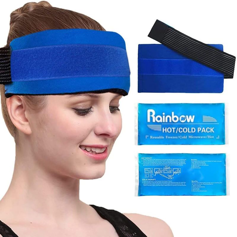 ice Packs for Sports Injuries，ice Pack for Head,Reusable Headache ...