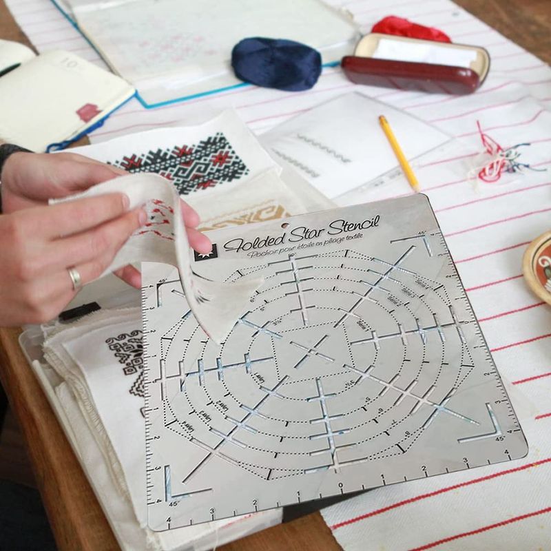 Folded Star Guide Template for Fabric, Custom-Printed 11" X 13 ...