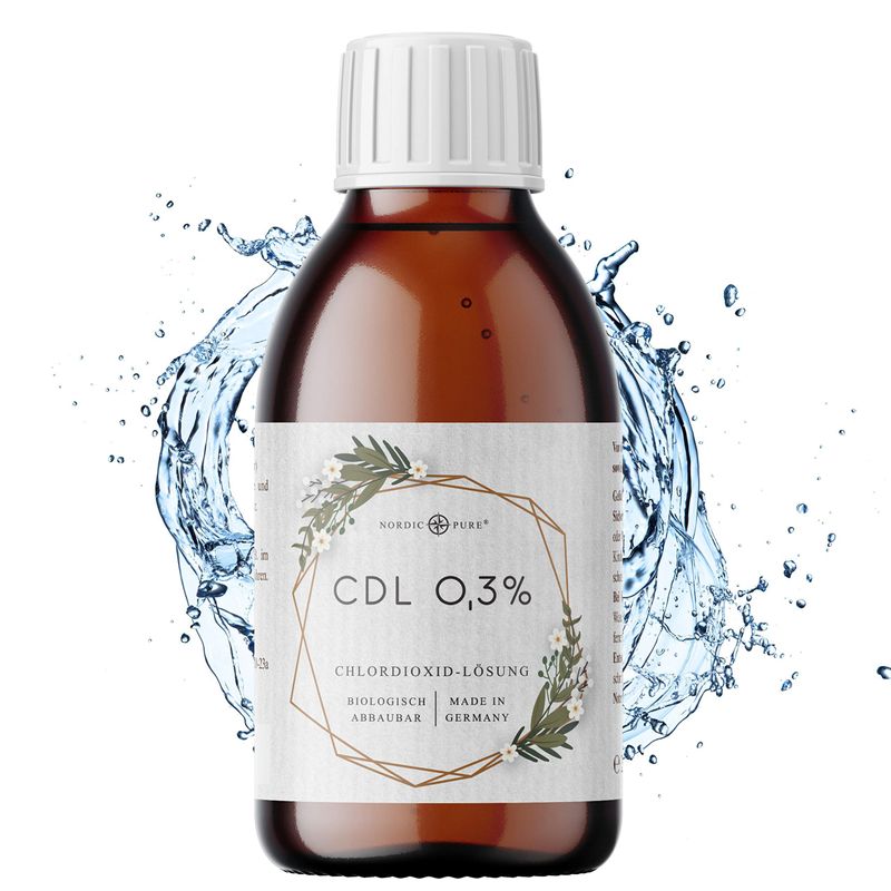 CDL Chlorine Dioxide Solution 0.3% by Nordic Pure | 250 ml Chlorine ...