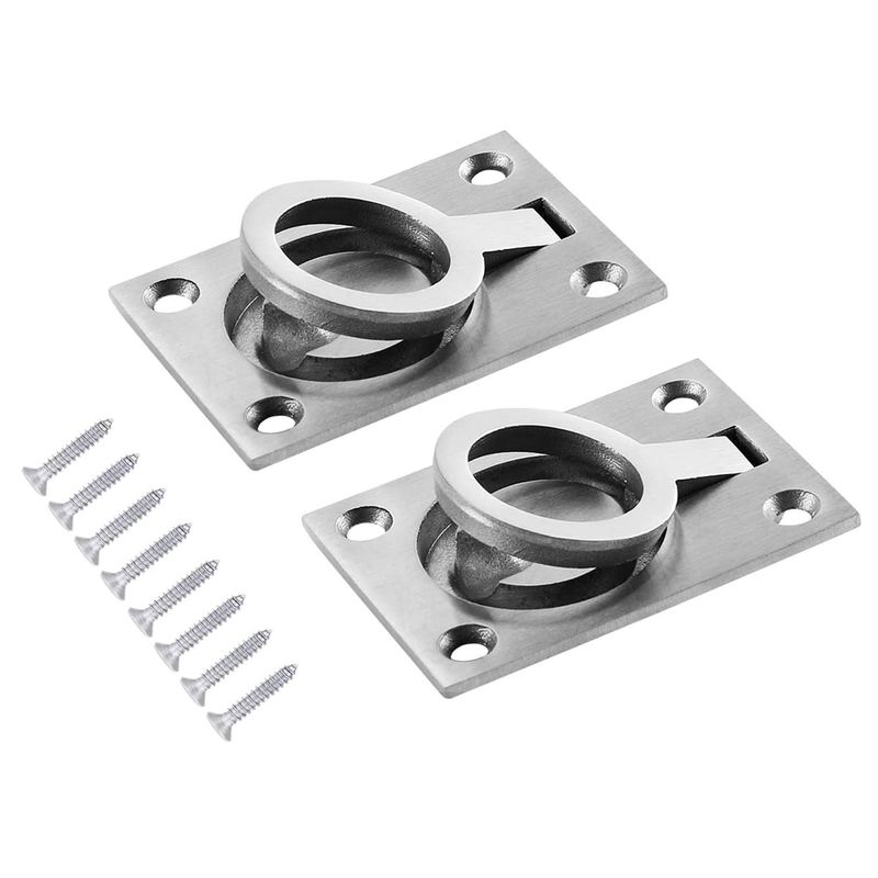 Hsthe Sea Pack of 2 Embedded Pull Ring Handle Hidden Handle of Cabinet ...