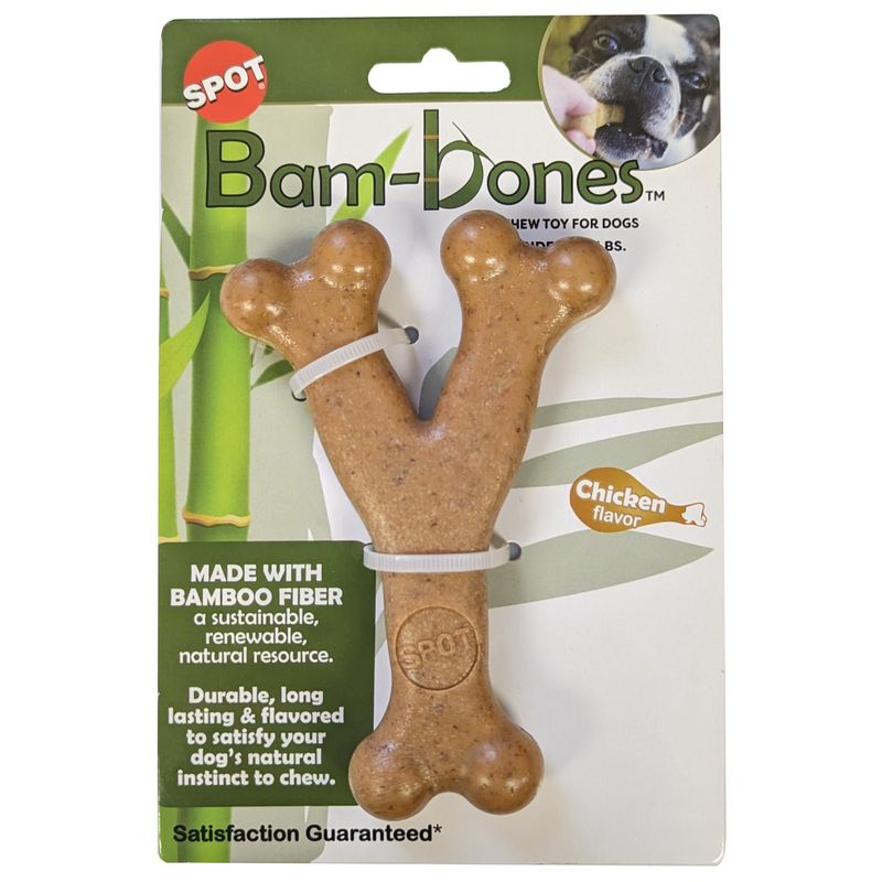 SPOT Bam-Bones Wishbone - Made with Strong Bamboo Fiber, Durable Long ...