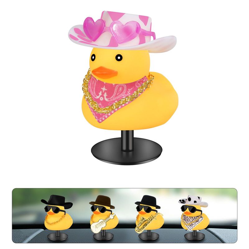 AILOVETECK Car Rubber Duck Decoration with Duck Plug, Car Ducks for ...