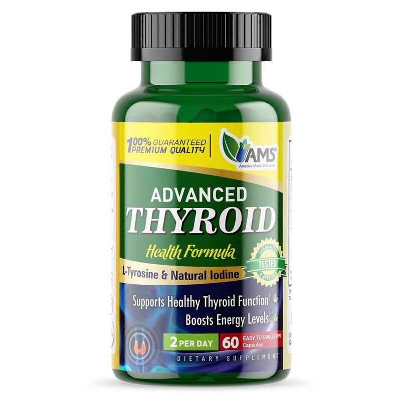 America Medic & Science Advanced Thyroid (60 Capsules) | Thyroid ...