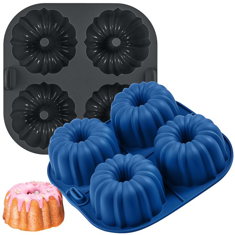 Webake Silicone Air Fryer Bunt Cake Pan for Baking, Nonstick BPA Free ...