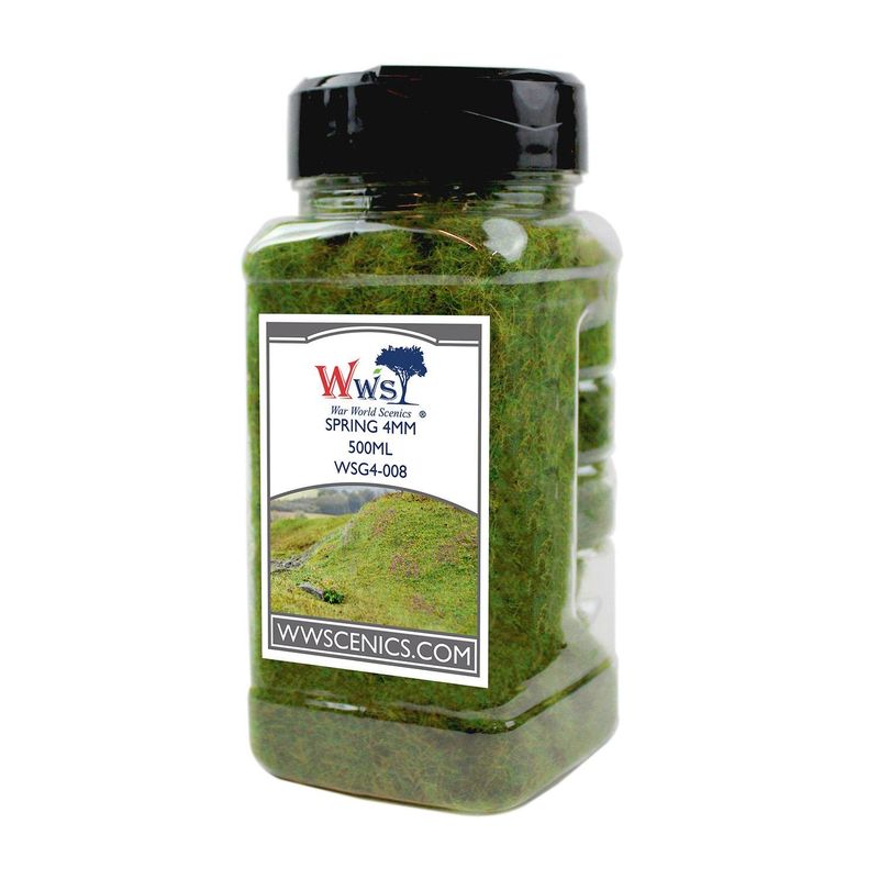 WWScenics | 4mm Spring Static Grass | 500ml Can | WSG4-008 | Realistic Model Scenery Material ...