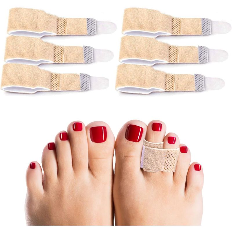 LDATY 6 PCS Hammer Toe Straighteners, Broken Toe Wraps, Hammer Toe ...