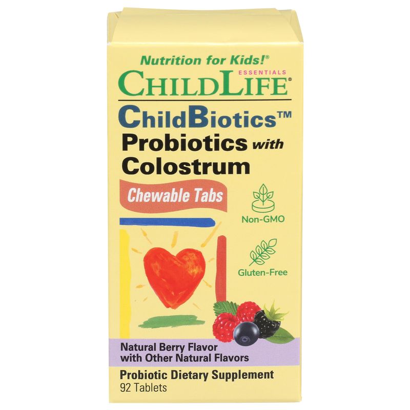 CHILDLIFE ESSENTIALS ChildBiotics Probiotics with Colostrum - Kids ...