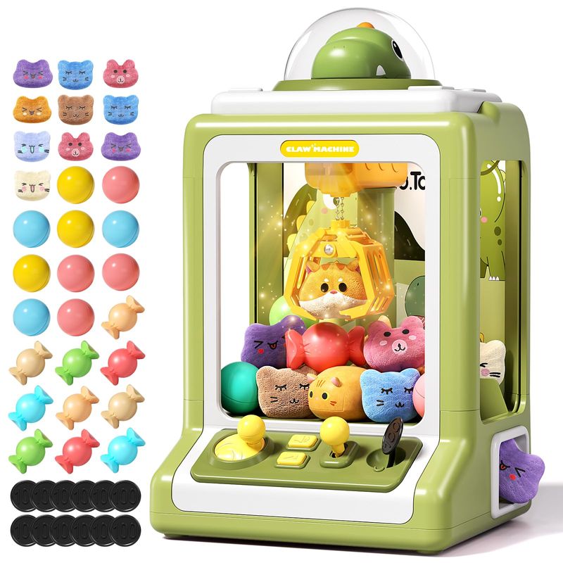 Jovow Dinosaur Claw Machine for Kids, Electronic Arcade Game Machine ...