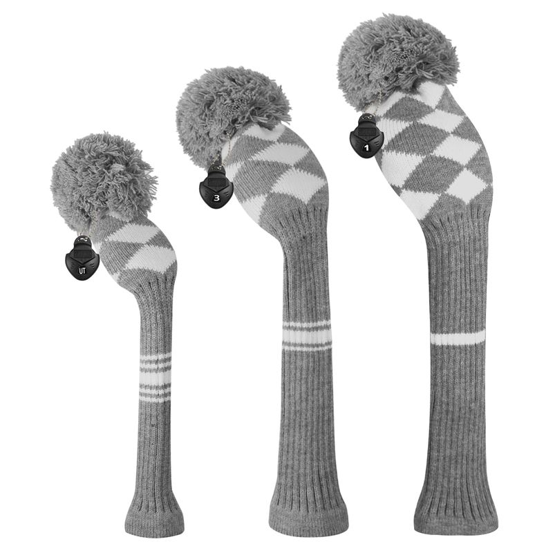 Scott Edward Golf Club Head Covers for Woods and Driver Set of 3 Cutest ...