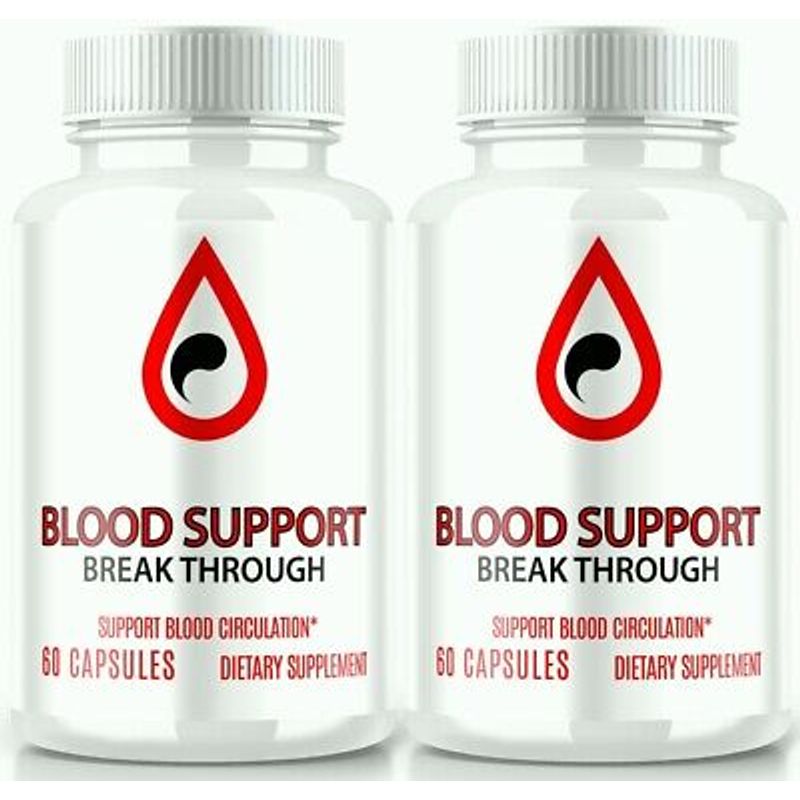 (2 Pack) Blood Support Breakthrough Pills for Fit Blood Levels ...