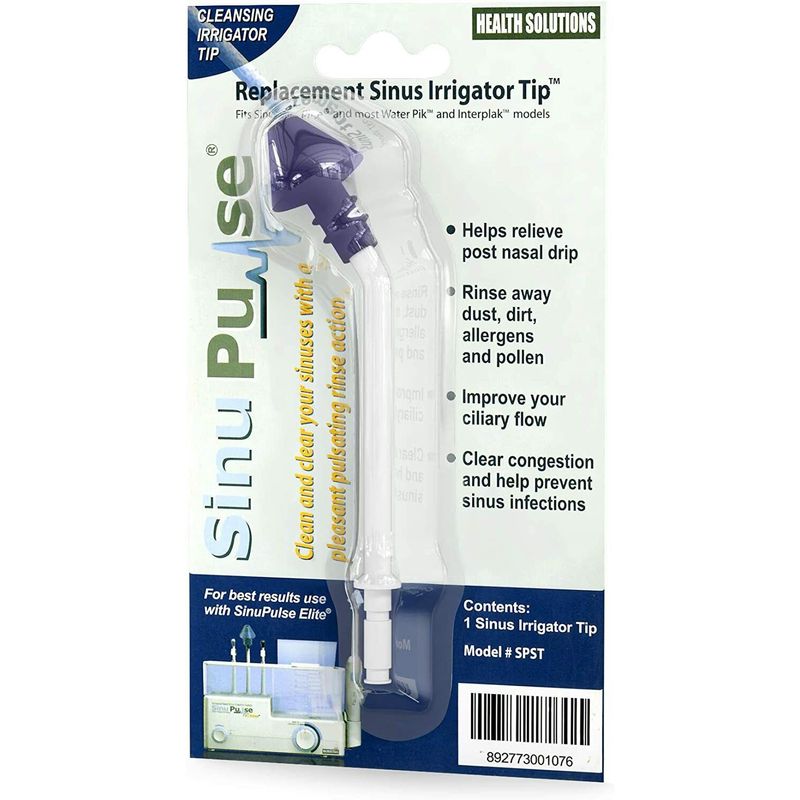 SinuPulse Elite Replacement Sinus Irrigator Tip Nasal Wash Irrigation ...