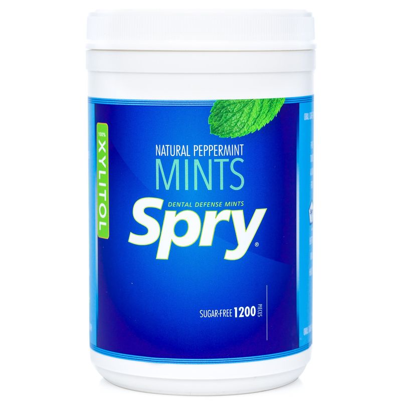 Spry Xylitol Peppermint Sugar Free Candy - Breath Mints That Promote ...