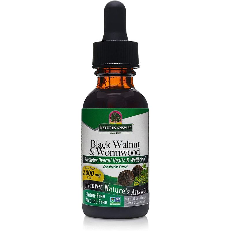 Nature's Answer Black Walnut & Wormwood | 2,000mg | Vegan, Non-GMO ...