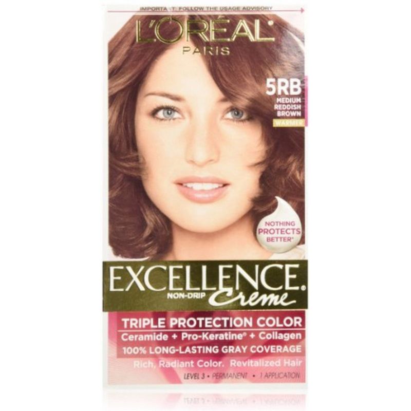 L'Oreal Paris Excellence Creme Triple Protection Haircolor, Medium ...