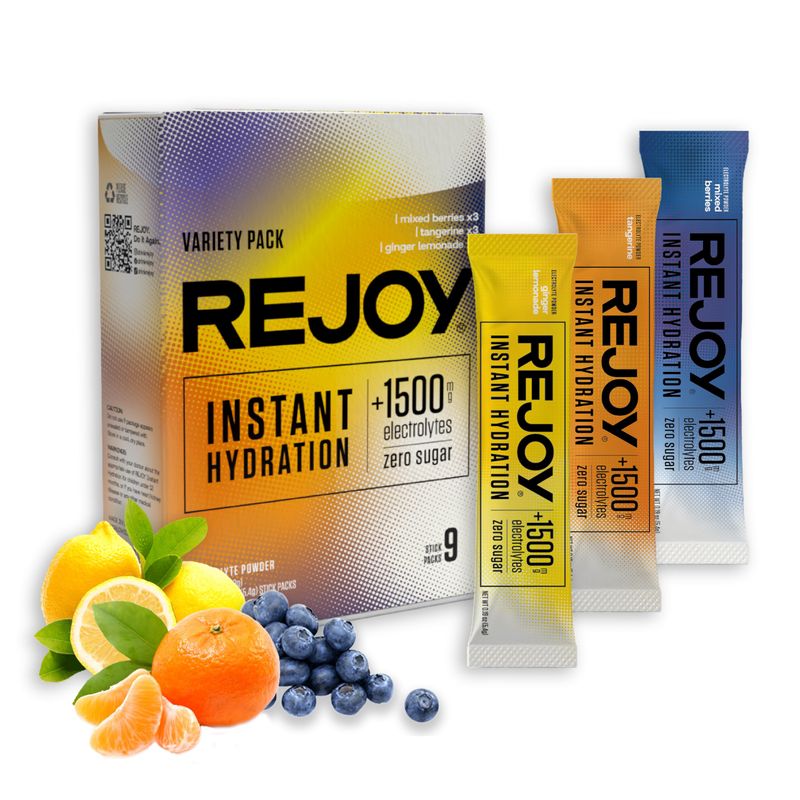 REJOY – Electrolyte Powder Packets, 9 Sticks – Hydration Drink Mix ...