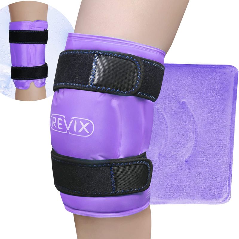 REVIX XL Knee Ice Wrap Around Entire Knee, Gel Ice Pack for Knee ...
