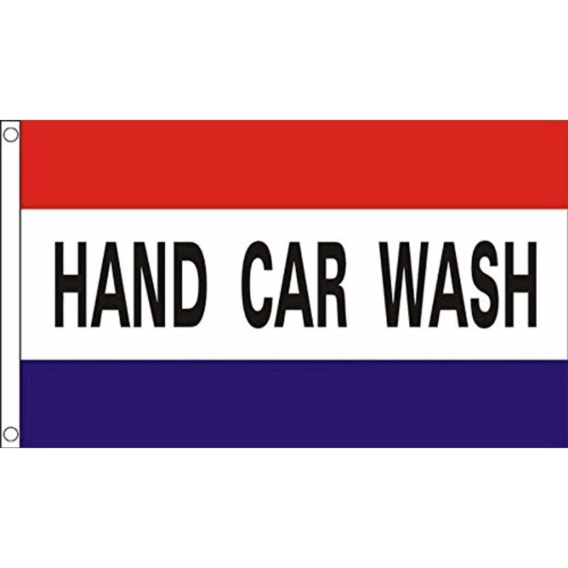 Hand Car Wash Flag 5ft x 3ft - Online Marketplace - EveryMarket