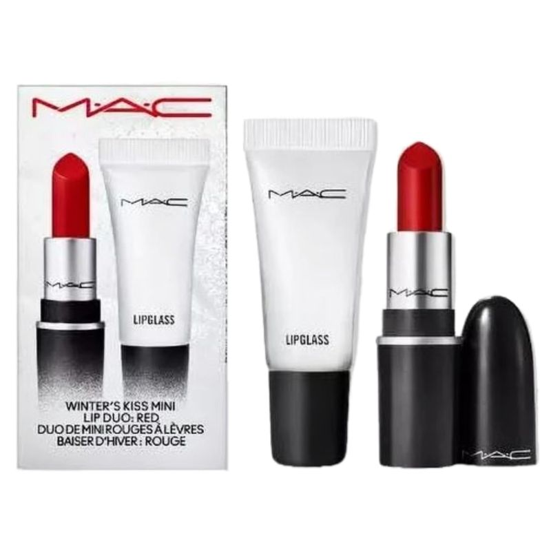 MAC Cosmetics Limited Edition Winter's Kiss Mini Lip Duo - RED - Mini ...