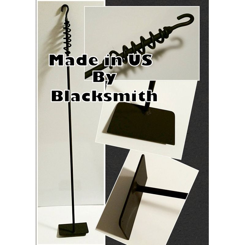 Wood Stove/Fireplace Ash/Coal Rake 36", Made in US by a Blacksmith ...