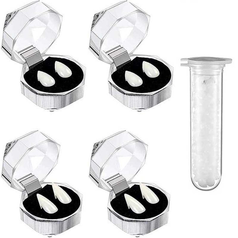 Vampire Teeth Fangs Dentures Halloween Cosplay Props 4 sizes custom ...