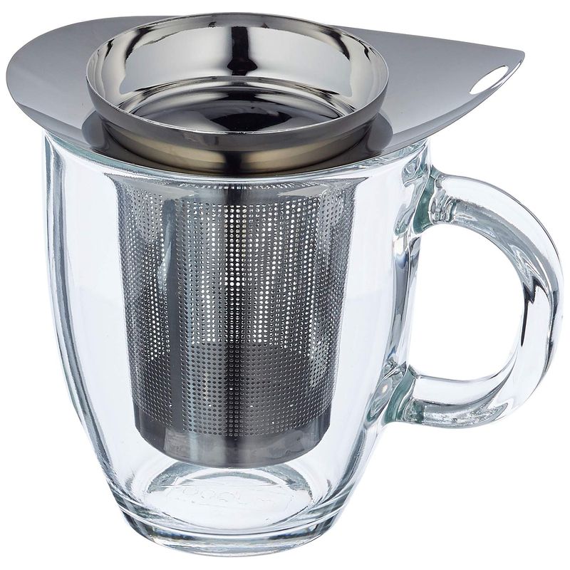 Bodum K11239-16 NEW YO-YO Glass Mug with Tea Strainer (0.35 L/12 oz ...