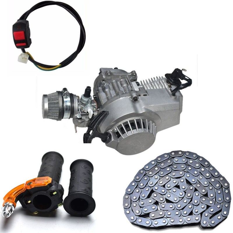 2 Stroke 50cc 49cc Engine Motor Kit Mini ATV Pocket Dirt Pit Bike Scooter Gokart - Online ...