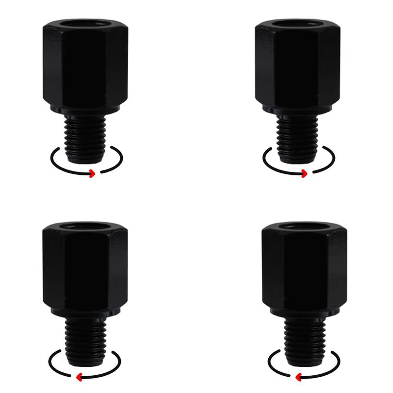 Bike Mirror Conversion Adapter Height Adjustment Spacer 4 Pack for ...