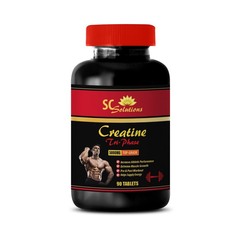creatine powder - CREATINE TRI-PHASE - pre workout supplement 1 Bot 90 ...