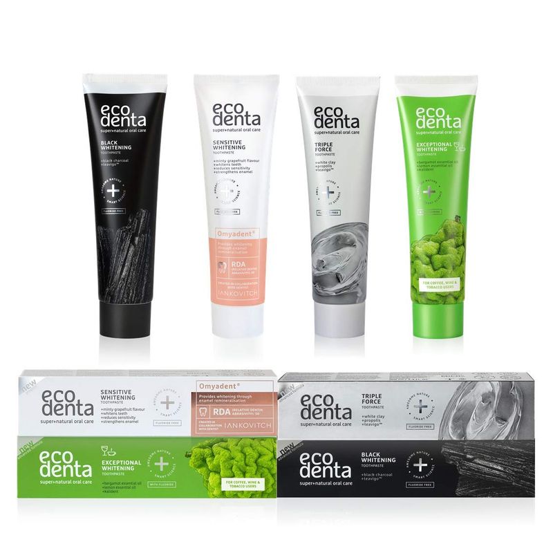 Ecodenta Expert Toothpaste Multipack - Activated Charcoal Teeth ...