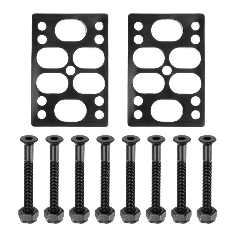 PATIKIL Skateboard Riser Pads Screws Set, 2 Pack 12mm Angle Wedge Riser ...