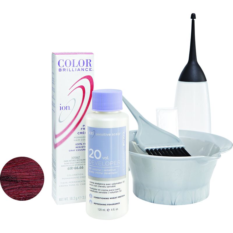 Ion 6IR Dark Intense Red Blonde Permanent Creme Hair Color 6IR Dark ...