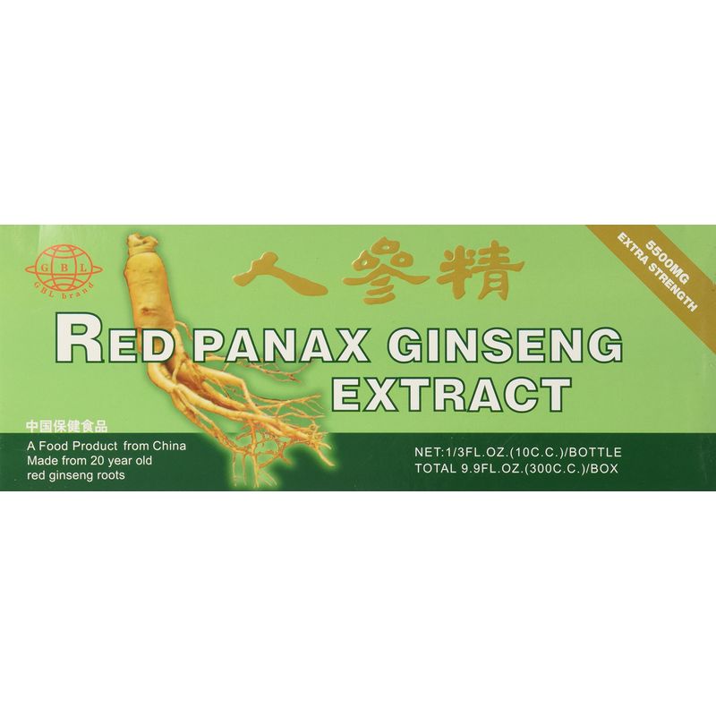 Global 20 Year Old Red Panax Ginseng Extract -Extra Strength- 10ml X 30 ...
