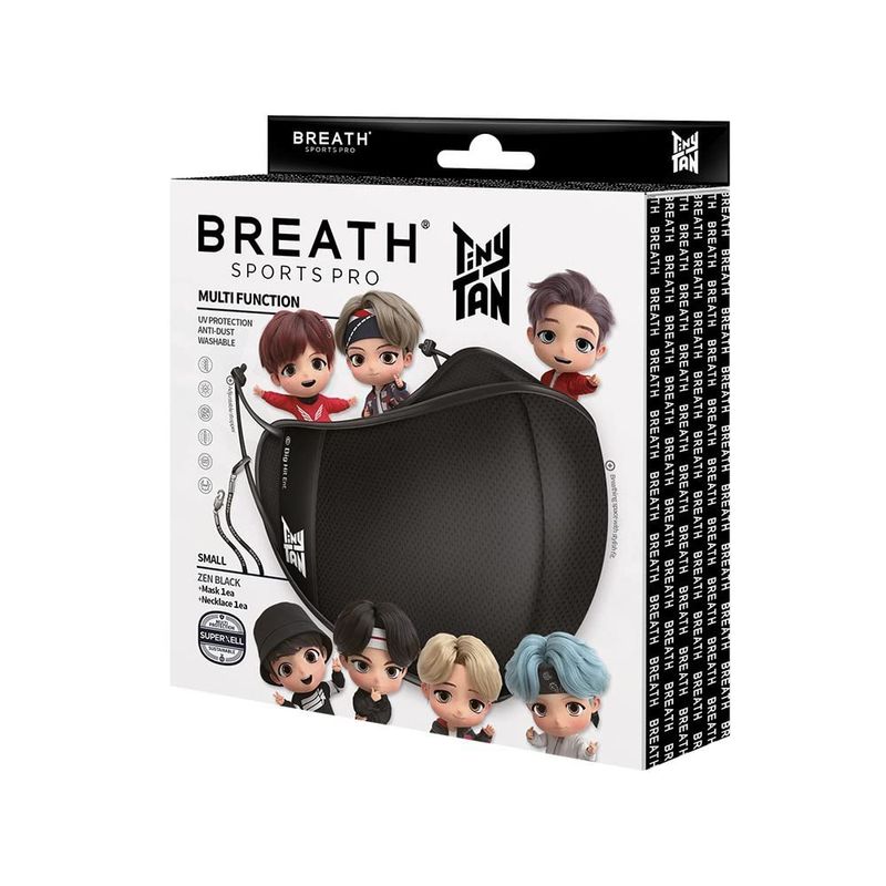BTS Mask BTS TinyTANxBREATHSLIVER Breath Skinny Sport Pro Mask ZEN ...