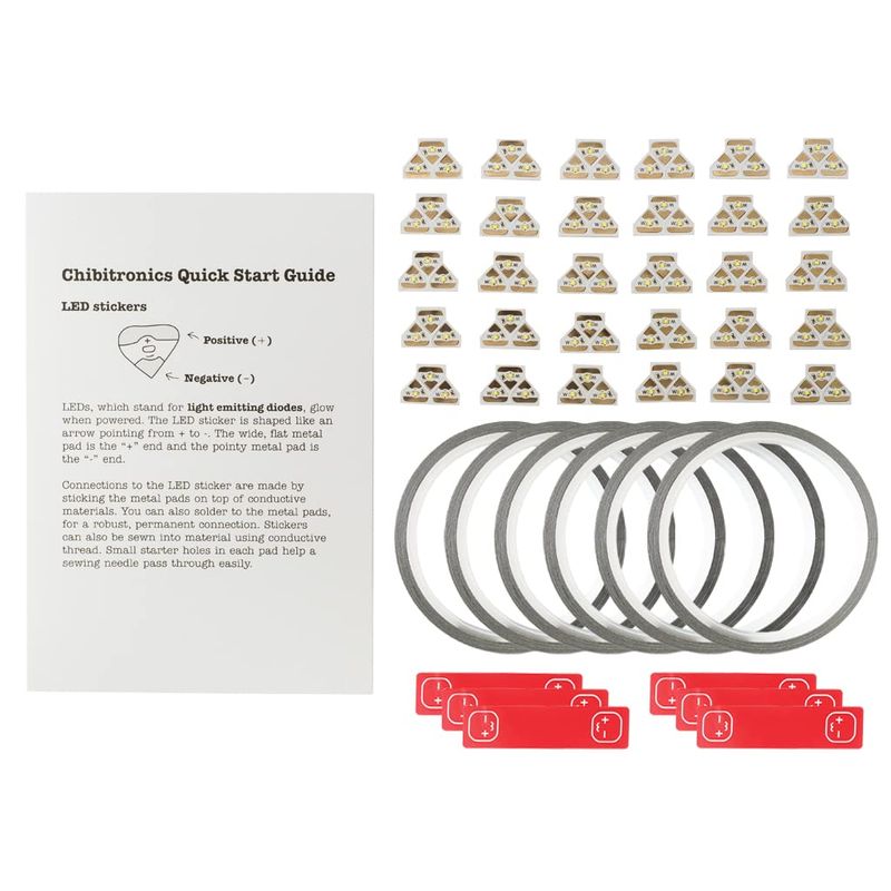 Chibitronics Classroom Pack of 30 Red, 30 Yellow and 30 Blue LED ...