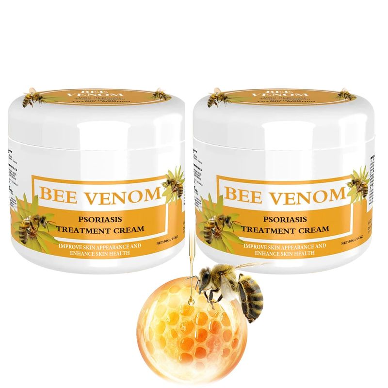 2pcs New Zealand Bee Venom Cream,Bienengift Psoriasis Creme, Soothing ...