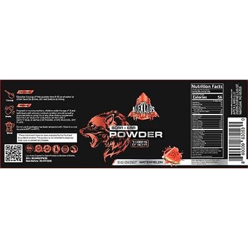 BCAA/EAA Amino Energy Powder Nitric Oxide Booster, Watermelon - EveryMarket