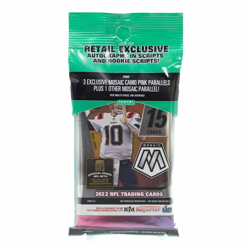 Panini 2022 Mosaic Football NFL Multi Cello Fat Pack: Collection Card ...