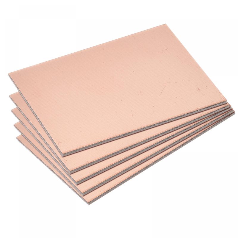 sourcing map PCB Copper Clad Board Laminate 70mm x 50mm x 1mm FR4 Glass ...