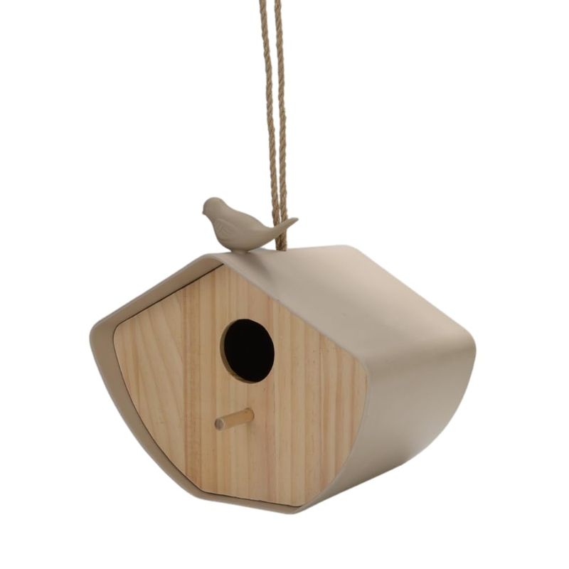 Hanging Bird House Nest Box for Garden | Outdoor Nesting Shelter for ...