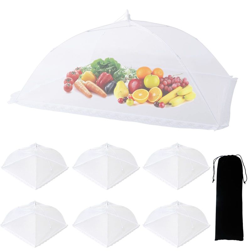ZMCINER 7 Pack Food Tents Food Covers for Outdoors Mesh Screen Include ...