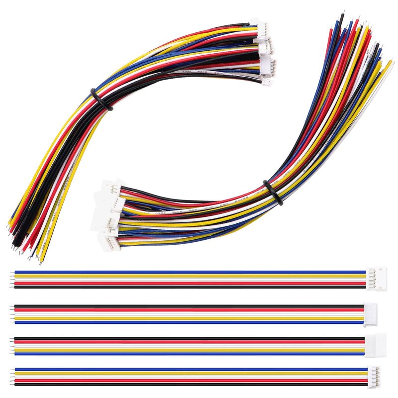 Lyeteung 10 Pairs Mini Micro JST-ZH 1.5 Plug Connector, JST 5 Pin Micro ...