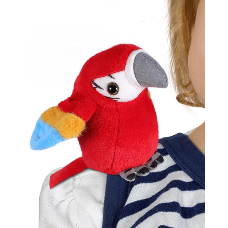 Roicaholy Parrot on Shoulder, Magnetic Parrot for Shoulder, Parrot ...