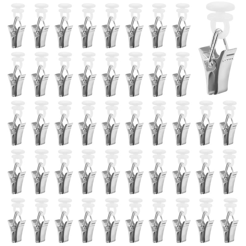 Curtain Clips, Pack of 60 Curtain Clips, Curtain Clips, Curtain Rolls ...