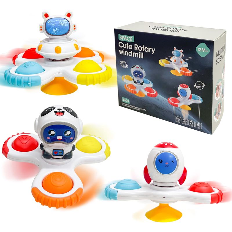 Xwin Sportseries Kids Suction Cup Spinner Rattle Sound Toys Sensory ...